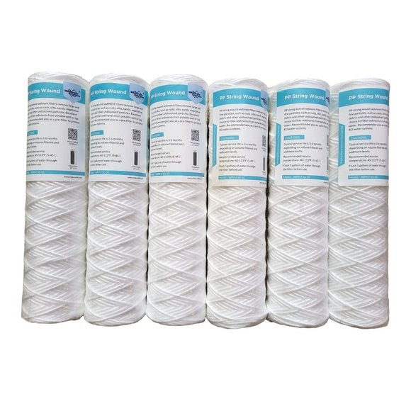 Membrane Solutions | Other | New 6pack Membrane Solutions Micron 10x25 String Wound Water Filter ...